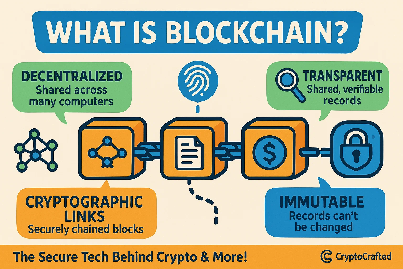 What is Blockchain? Beginner's Guide to the Tech Behind Crypto | CryptoCrafted