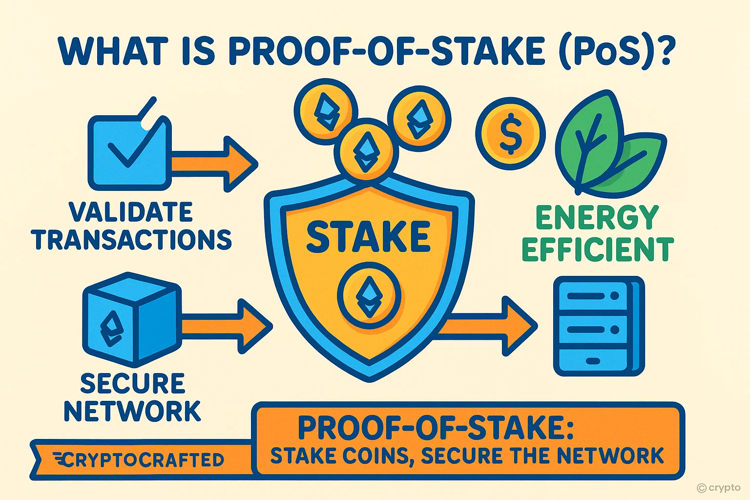 What is Proof of Stake (PoS)? Blockchain Consensus Explained | CryptoCrafted