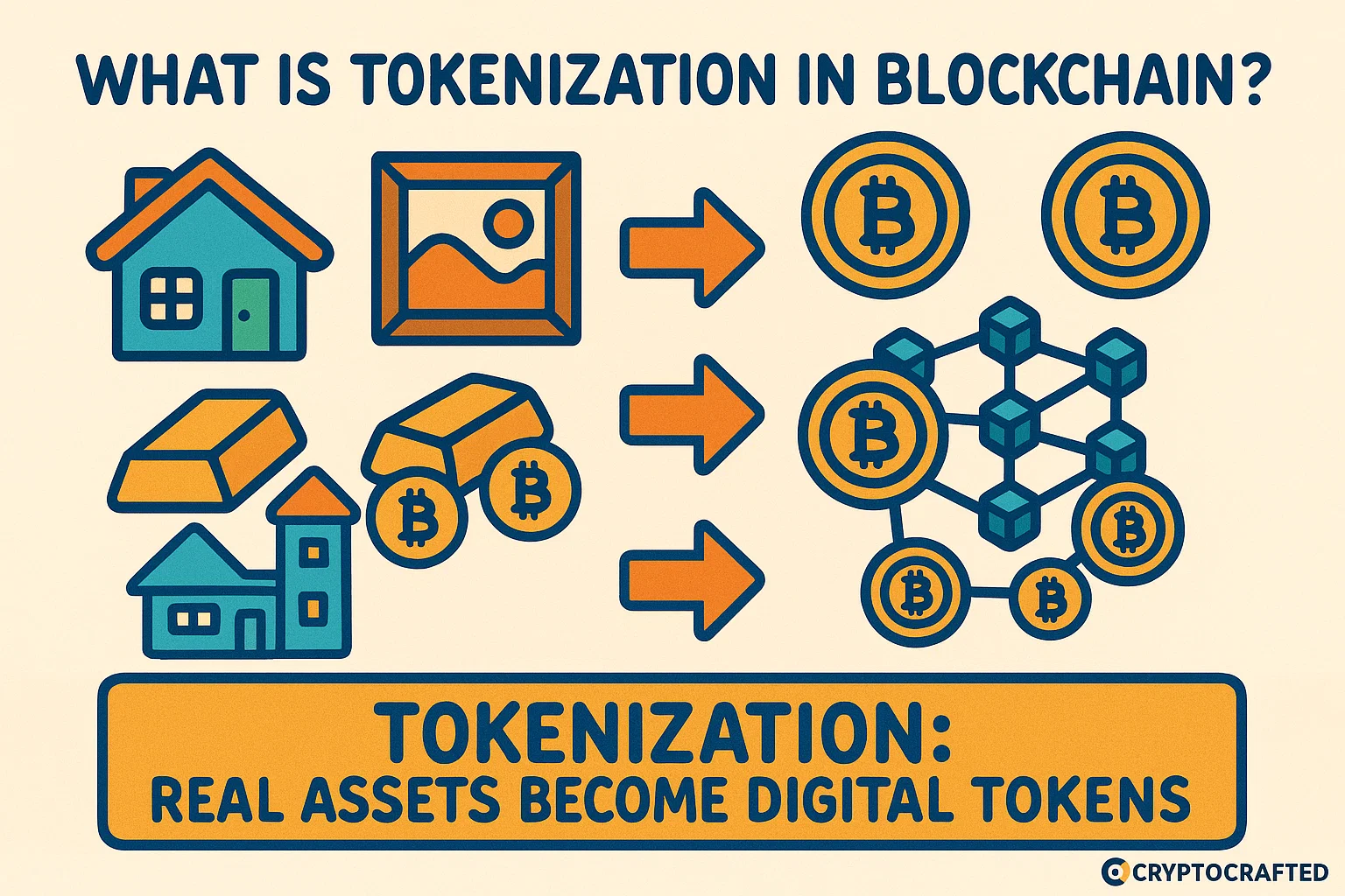 What is Tokenization in Blockchain? Assets on Chain Explained | CryptoCrafted