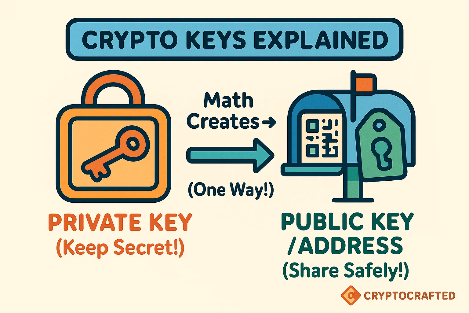 Understanding Private Keys and Public Keys in Crypto | CryptoCrafted